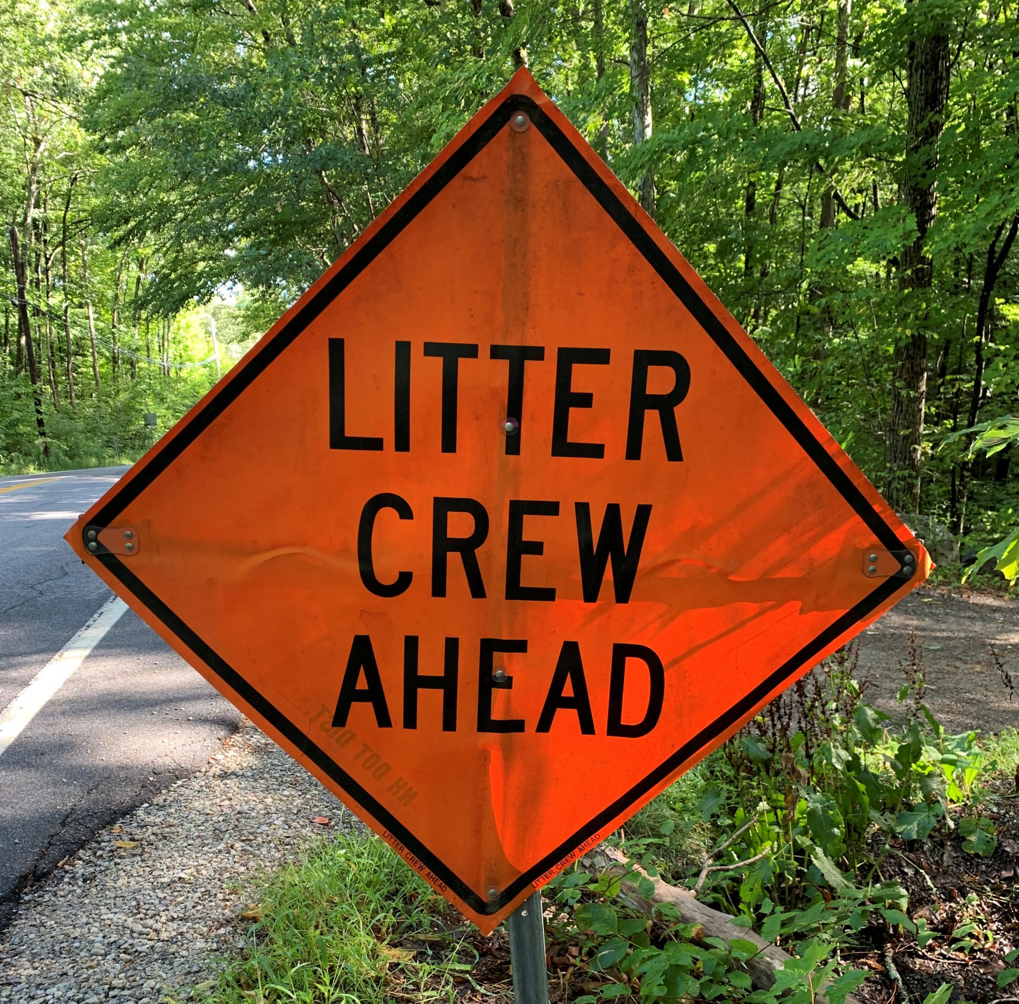 road cleanup sign cropped – Pawtuckaway Lake Improvement Association